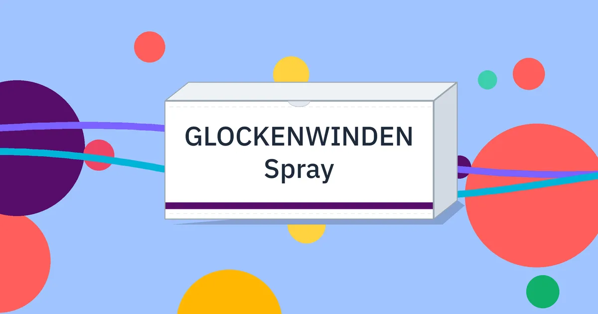 Symbolbild: Packung mit der Aufschrift GLOCKENWINDEN Spray (PZN 15191603) – Verfügbarkeit und Bezug in Apotheken in Frankfurt am Main