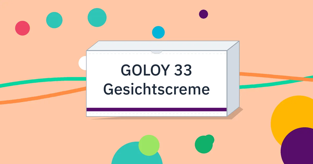 Symbolbild: Packung mit der Aufschrift GOLOY 33 Gesichtscreme (PZN 02426341) – Verfügbarkeit und Bezug in Apotheken in Frankfurt am Main