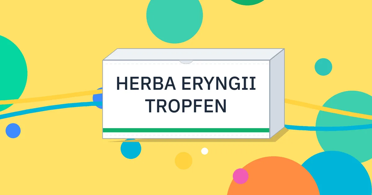 Symbolbild: Packung mit der Aufschrift HERBA ERYNGII TROPFEN (PZN 14127997) – Verfügbarkeit und Bezug in Apotheken in Frankfurt am Main