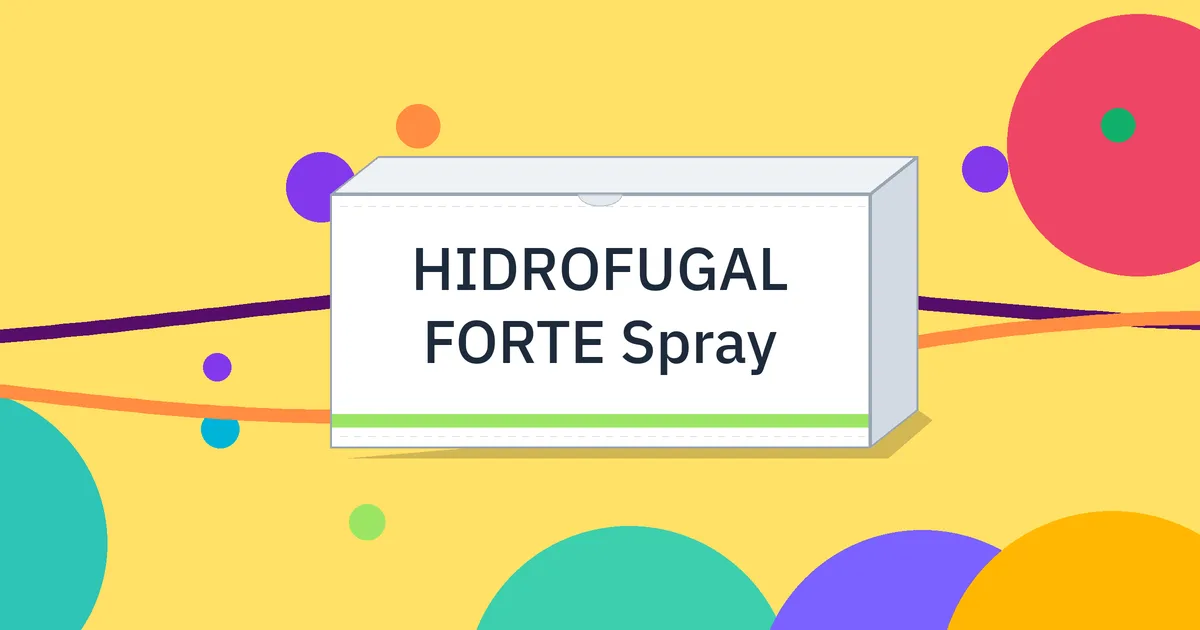 Symbolbild: Packung mit der Aufschrift HIDROFUGAL FORTE Spray (PZN 20685968) – Verfügbarkeit und Bezug in Apotheken in Frankfurt am Main