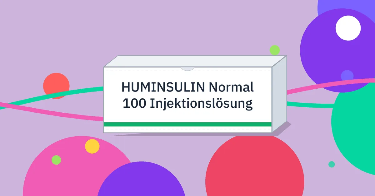 Symbolbild: Packung mit der Aufschrift HUMINSULIN Normal 100 Injektionslösung (PZN 02526396) – Verfügbarkeit und Bezug in Apotheken in Frankfurt am Main