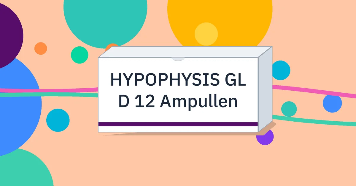 Symbolbild: Packung mit der Aufschrift HYPOPHYSIS GL D 12 Ampullen (PZN 03357010) – Verfügbarkeit und Bezug in Apotheken in Frankfurt am Main