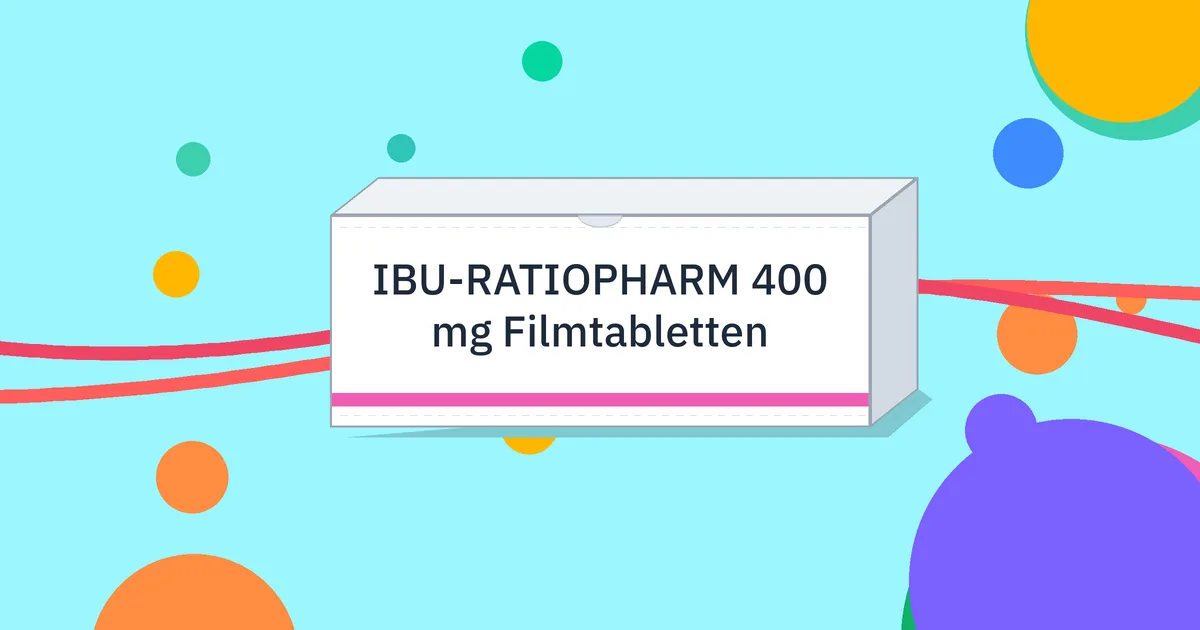 Symbolbild: Packung mit der Aufschrift IBU-RATIOPHARM 400 mg Filmtabletten (PZN 08531257) – Verfügbarkeit und Bezug in Apotheken in Frankfurt am Main