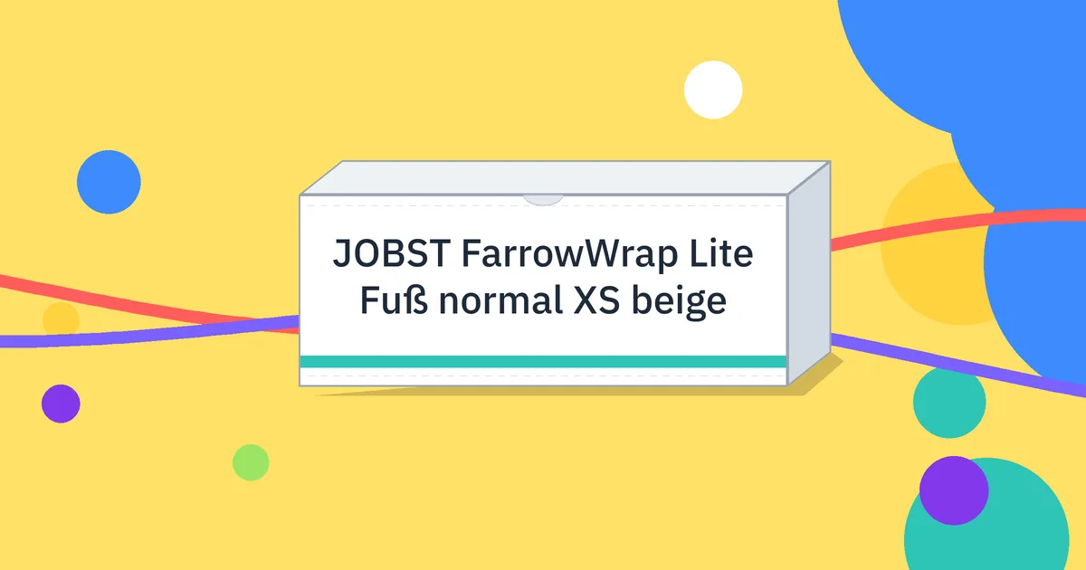 Symbolbild: Packung mit der Aufschrift JOBST FarrowWrap Lite Fuß normal XS beige (PZN 13870398) – Verfügbarkeit und Bezug in Apotheken in Frankfurt am Main