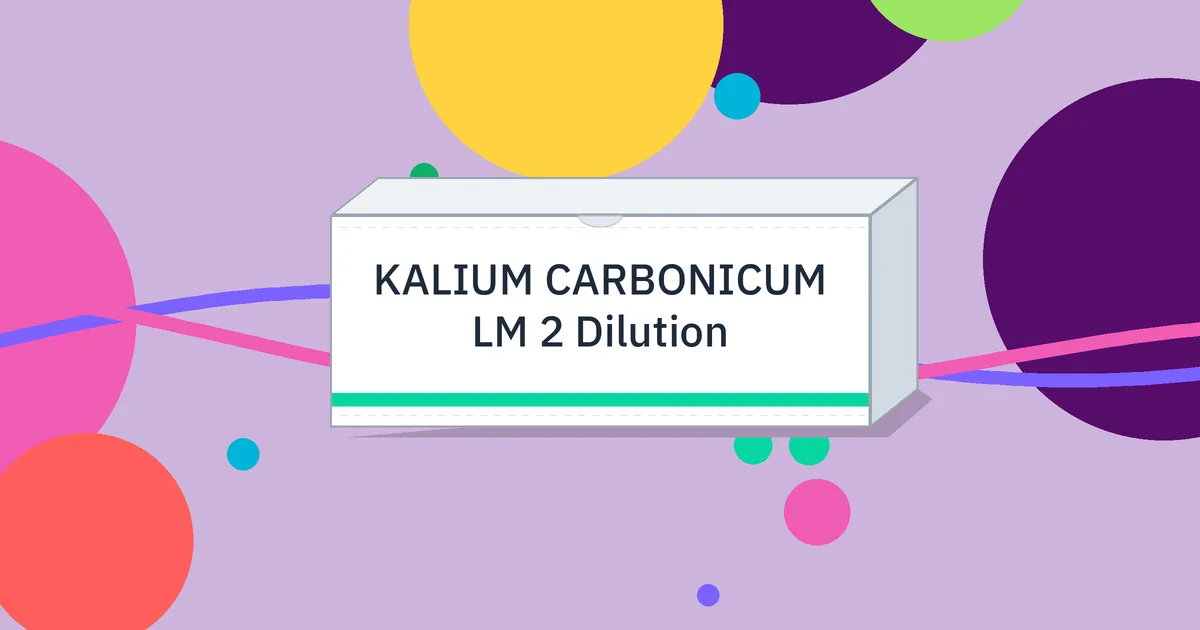 Symbolbild: Packung mit der Aufschrift KALIUM CARBONICUM LM 2 Dilution (PZN 12918200) – Verfügbarkeit und Bezug in Apotheken in Frankfurt am Main