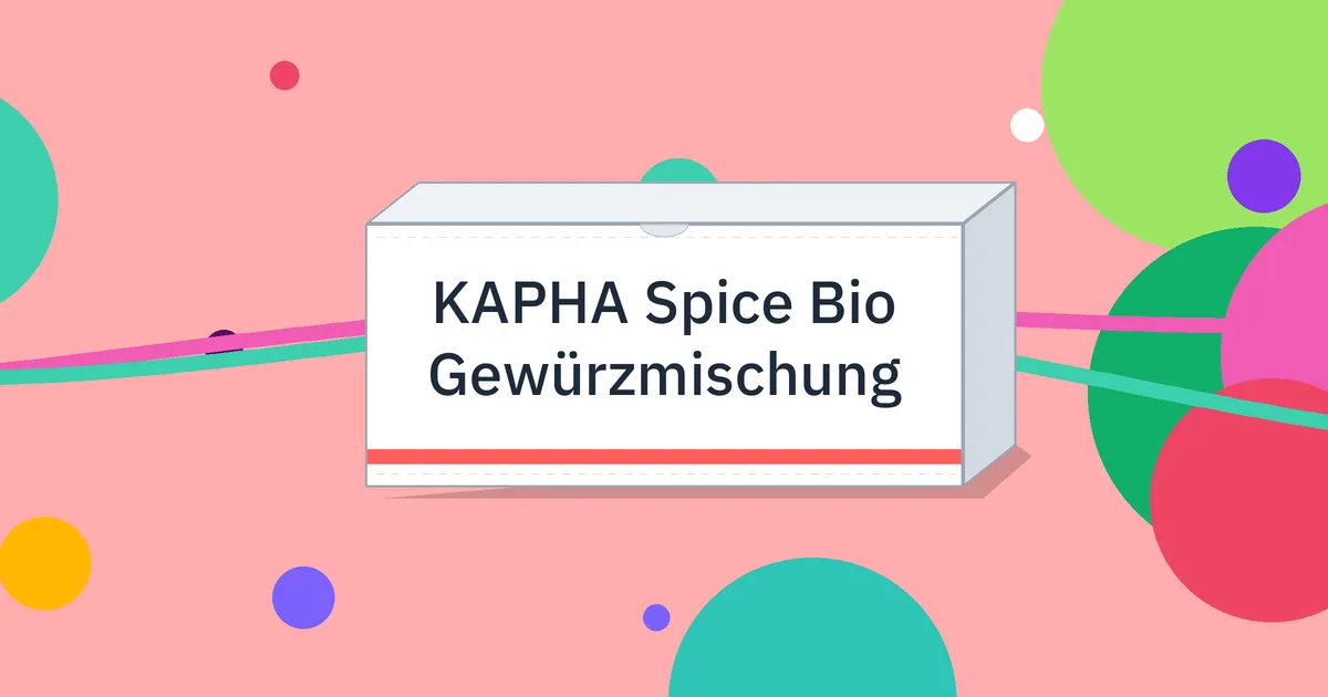 Symbolbild: Packung mit der Aufschrift KAPHA Spice Bio Gewürzmischung (PZN 10418663) – Verfügbarkeit und Bezug in Apotheken in Frankfurt am Main