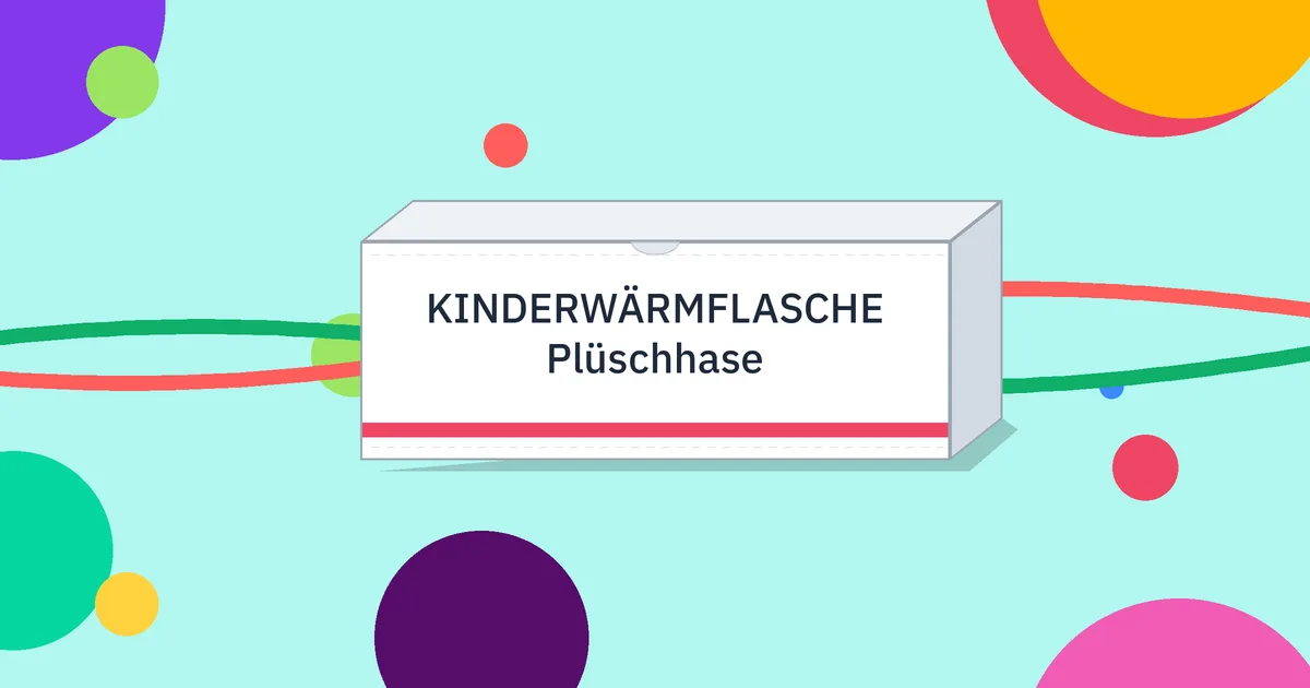 Symbolbild: Packung mit der Aufschrift KINDERWÄRMFLASCHE Plüschhase (PZN 03908007) – Verfügbarkeit und Bezug in Apotheken in Frankfurt am Main