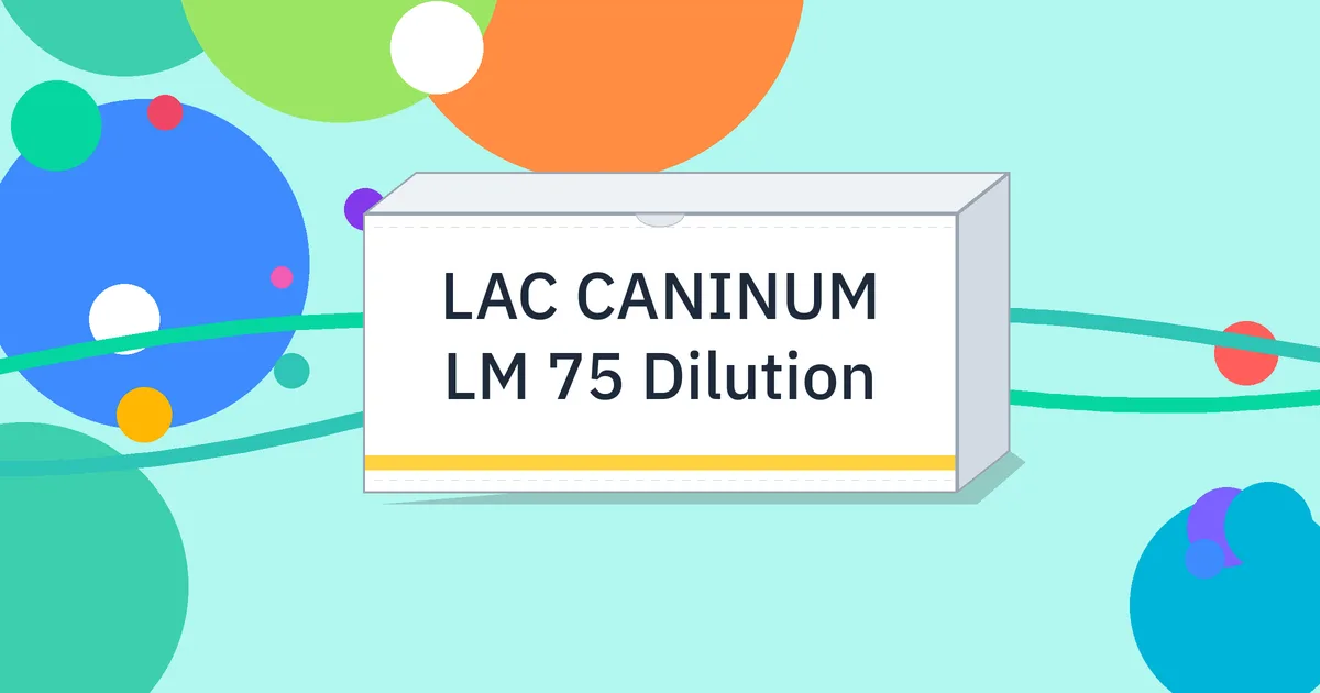 Symbolbild: Packung mit der Aufschrift LAC CANINUM LM 75 Dilution (PZN 12929155) – Verfügbarkeit und Bezug in Apotheken in Frankfurt am Main