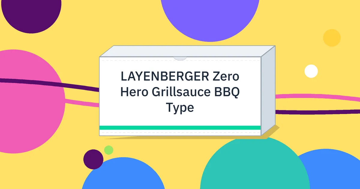 Symbolbild: Packung mit der Aufschrift LAYENBERGER Zero Hero Grillsauce BBQ Type (PZN 17991727) – Verfügbarkeit und Bezug in Apotheken in Frankfurt am Main