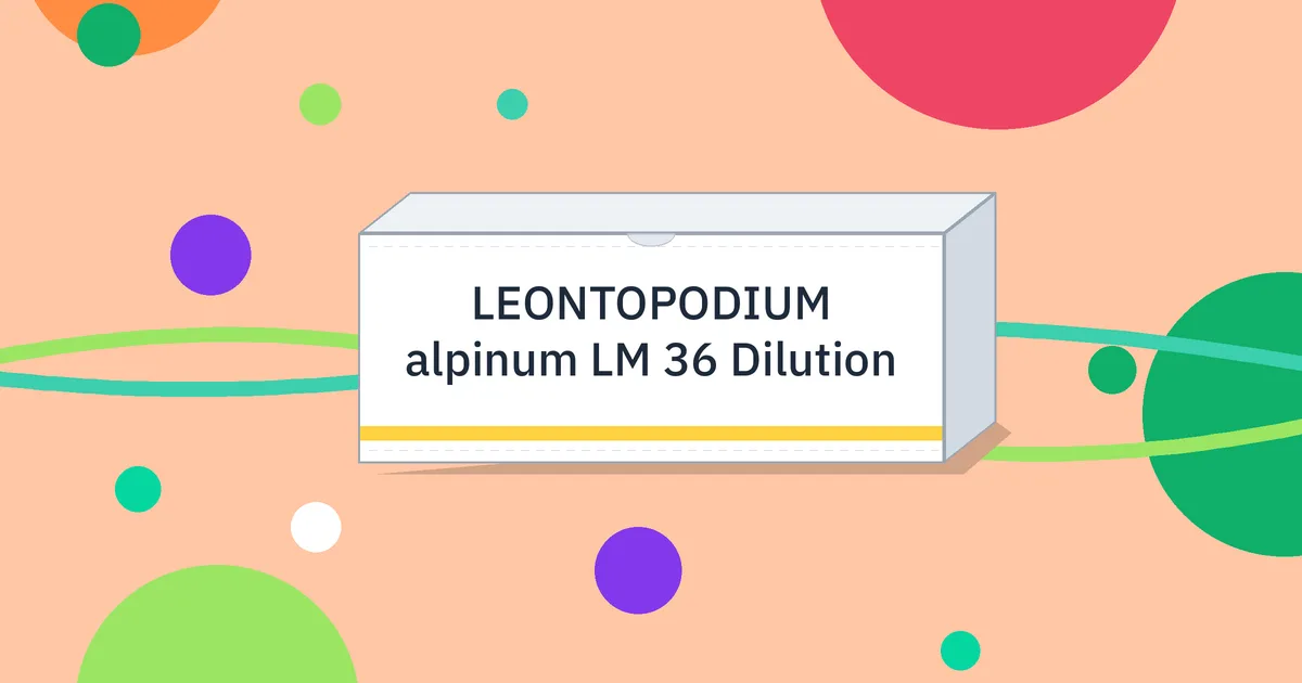 Symbolbild: Packung mit der Aufschrift LEONTOPODIUM alpinum LM 36 Dilution (PZN 13525661) – Verfügbarkeit und Bezug in Apotheken in Frankfurt am Main