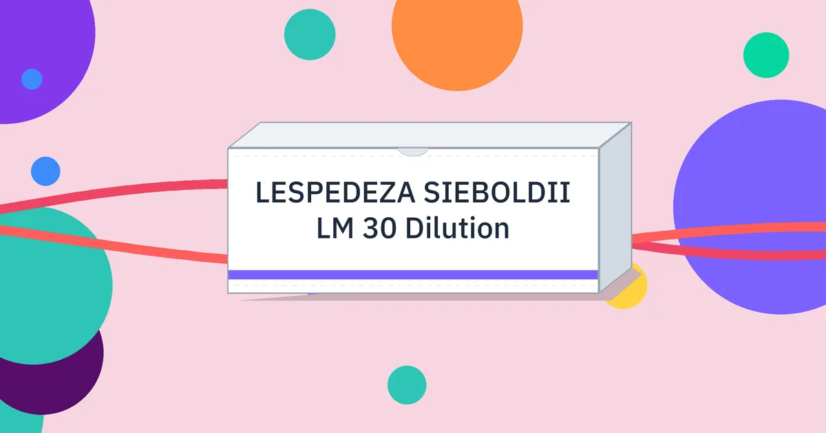 Symbolbild: Packung mit der Aufschrift LESPEDEZA SIEBOLDII LM 30 Dilution (PZN 13528004) – Verfügbarkeit und Bezug in Apotheken in Frankfurt am Main