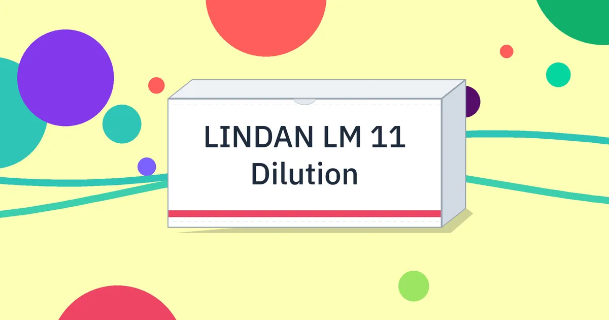 Symbolbild: Packung mit der Aufschrift LINDAN LM 11 Dilution (PZN 13529618) – Verfügbarkeit und Bezug in Apotheken in Frankfurt am Main