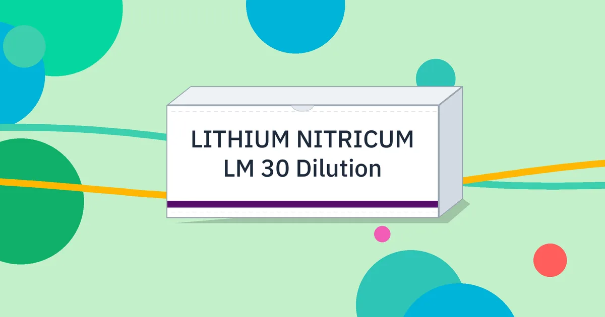 Symbolbild: Packung mit der Aufschrift LITHIUM NITRICUM LM 30 Dilution (PZN 12932677) – Verfügbarkeit und Bezug in Apotheken in Frankfurt am Main