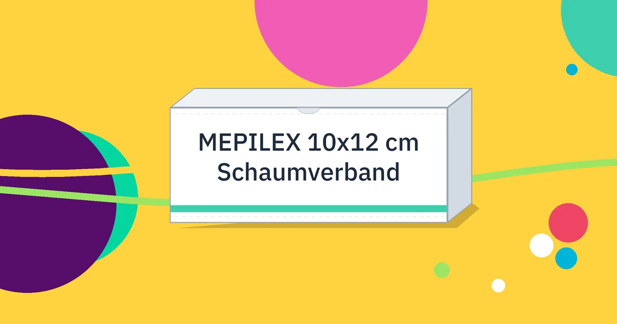 Symbolbild: Packung mit der Aufschrift MEPILEX 10x12 cm Schaumverband (PZN 19786003) – Verfügbarkeit und Bezug in Apotheken in Frankfurt am Main