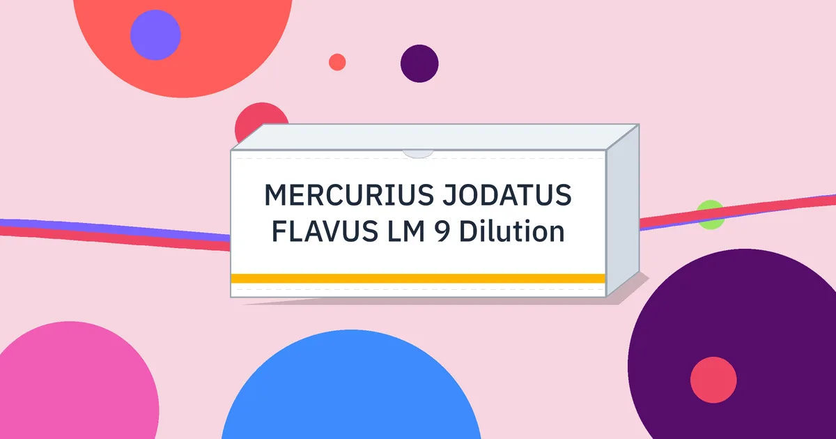 Symbolbild: Packung mit der Aufschrift MERCURIUS JODATUS FLAVUS LM 9 Dilution (PZN 12951775) – Verfügbarkeit und Bezug in Apotheken in Frankfurt am Main