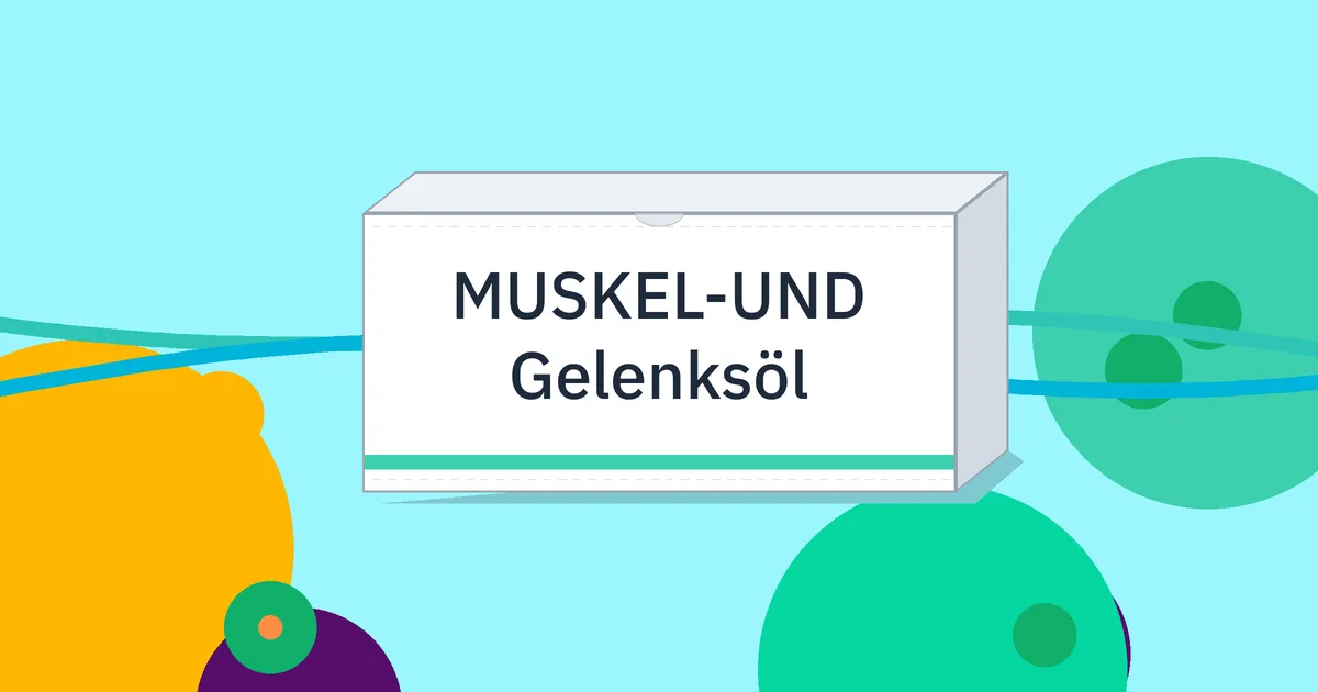 Symbolbild: Packung mit der Aufschrift MUSKEL-UND Gelenksöl (PZN 18432243) – Verfügbarkeit und Bezug in Apotheken in Frankfurt am Main