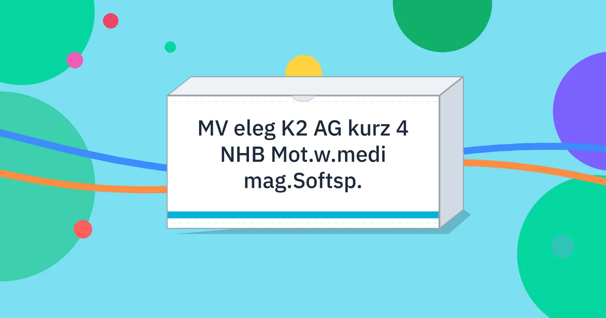 Symbolbild: Packung mit der Aufschrift MV eleg K2 AG kurz 4 NHB Mot.w.medi mag.Softsp. (PZN 15712775) – Verfügbarkeit und Bezug in Apotheken in Frankfurt am Main