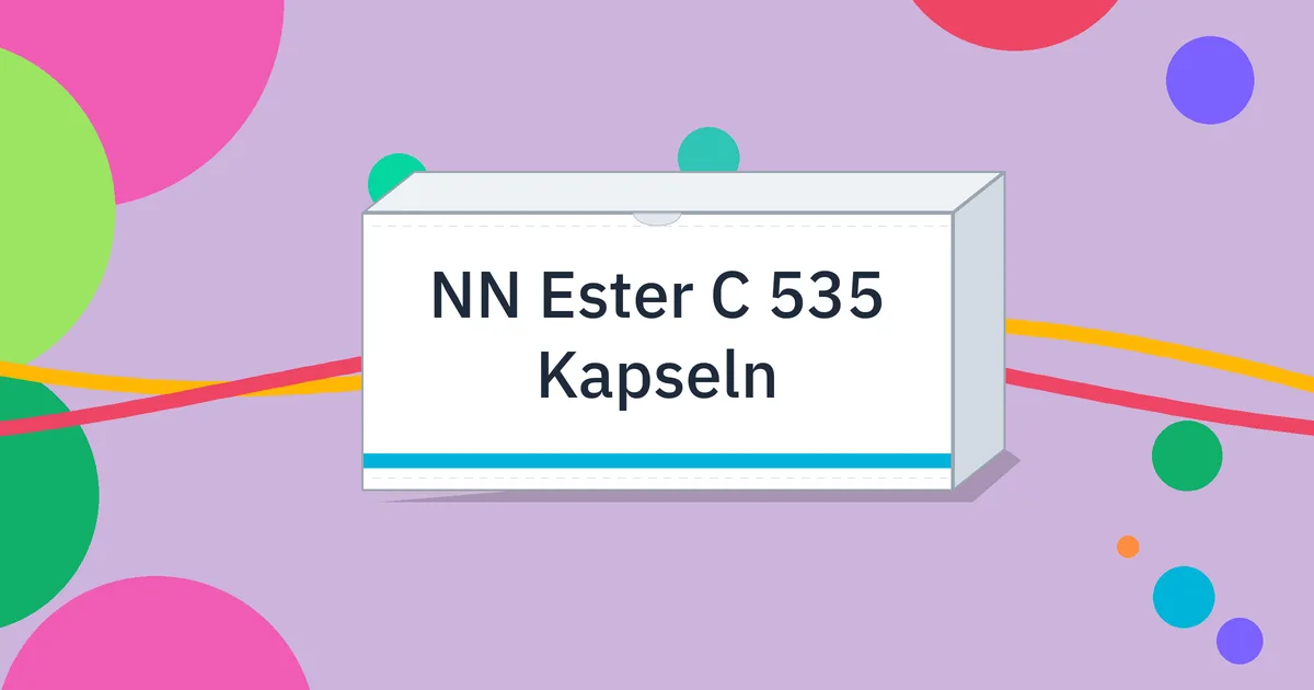 Symbolbild: Packung mit der Aufschrift NN Ester C 535 Kapseln (PZN 15321419) – Verfügbarkeit und Bezug in Apotheken in Frankfurt am Main