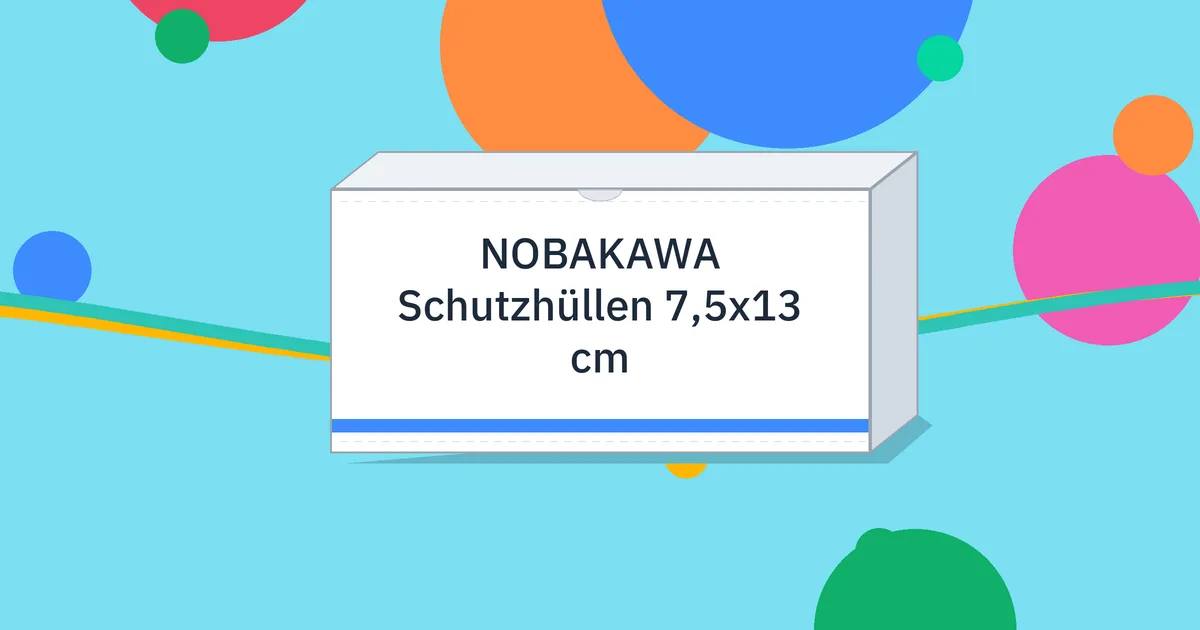 Symbolbild: Packung mit der Aufschrift NOBAKAWA Schutzhüllen 7,5x13 cm (PZN 04104185) – Verfügbarkeit und Bezug in Apotheken in Frankfurt am Main