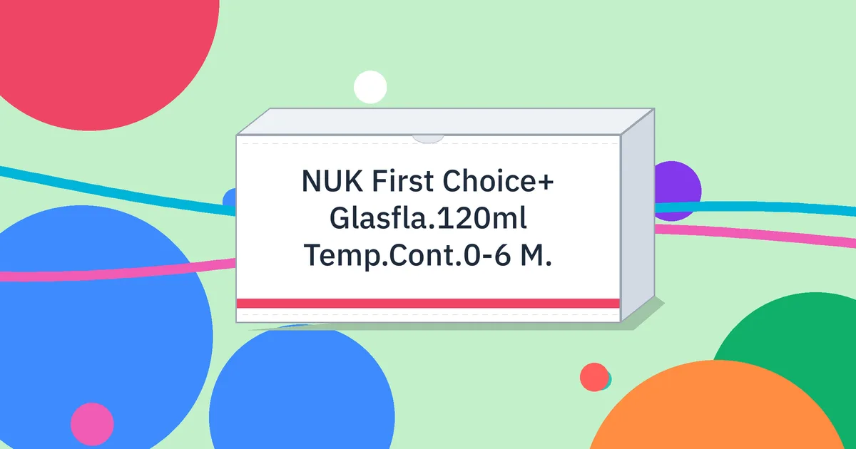 Symbolbild: Packung mit der Aufschrift NUK First Choice+ Glasfla.120ml Temp.Cont.0-6 M. (PZN 16793540) – Verfügbarkeit und Bezug in Apotheken in Frankfurt am Main
