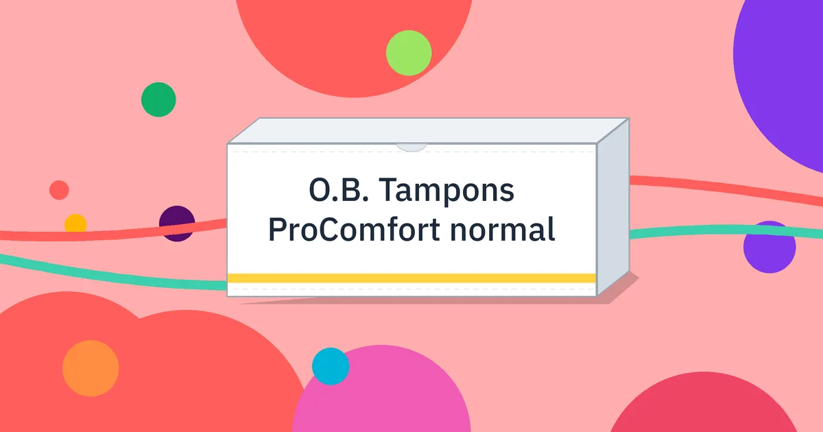 Symbolbild: Packung mit der Aufschrift O.B. Tampons ProComfort normal (PZN 17454998) – Verfügbarkeit und Bezug in Apotheken in Frankfurt am Main