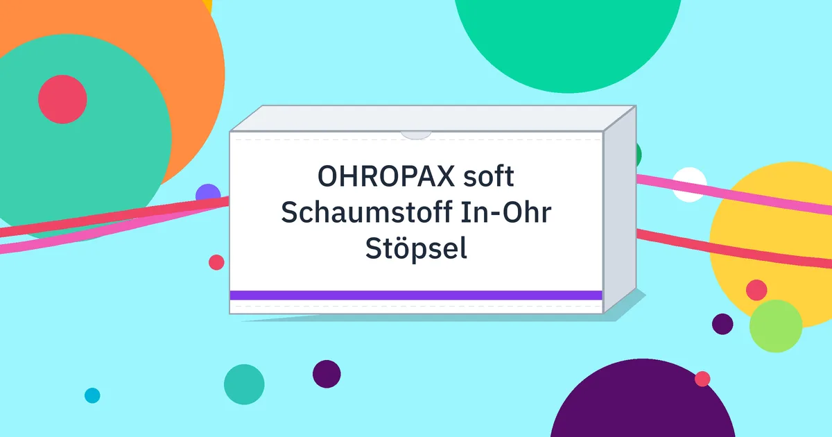 Symbolbild: Packung mit der Aufschrift OHROPAX soft Schaumstoff In-Ohr Stöpsel (PZN 19412679) – Verfügbarkeit und Bezug in Apotheken in Frankfurt am Main
