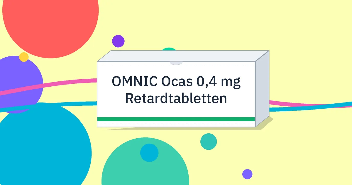Symbolbild: Packung mit der Aufschrift OMNIC Ocas 0,4 mg Retardtabletten (PZN 01096864) – Verfügbarkeit und Bezug in Apotheken in Frankfurt am Main