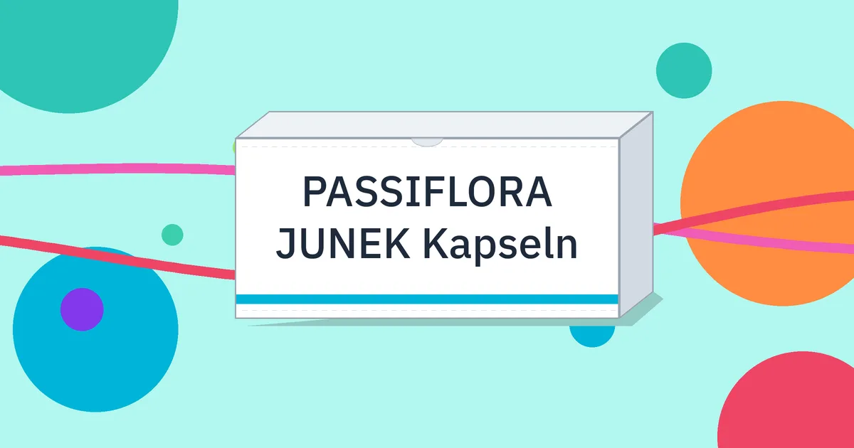 Symbolbild: Packung mit der Aufschrift PASSIFLORA JUNEK Kapseln (PZN 01093914) – Verfügbarkeit und Bezug in Apotheken in Frankfurt am Main