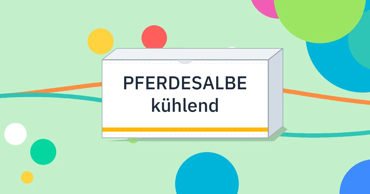 Symbolbild: Packung mit der Aufschrift PFERDESALBE kühlend (PZN 04709149) – Verfügbarkeit und Bezug in Apotheken in Frankfurt am Main