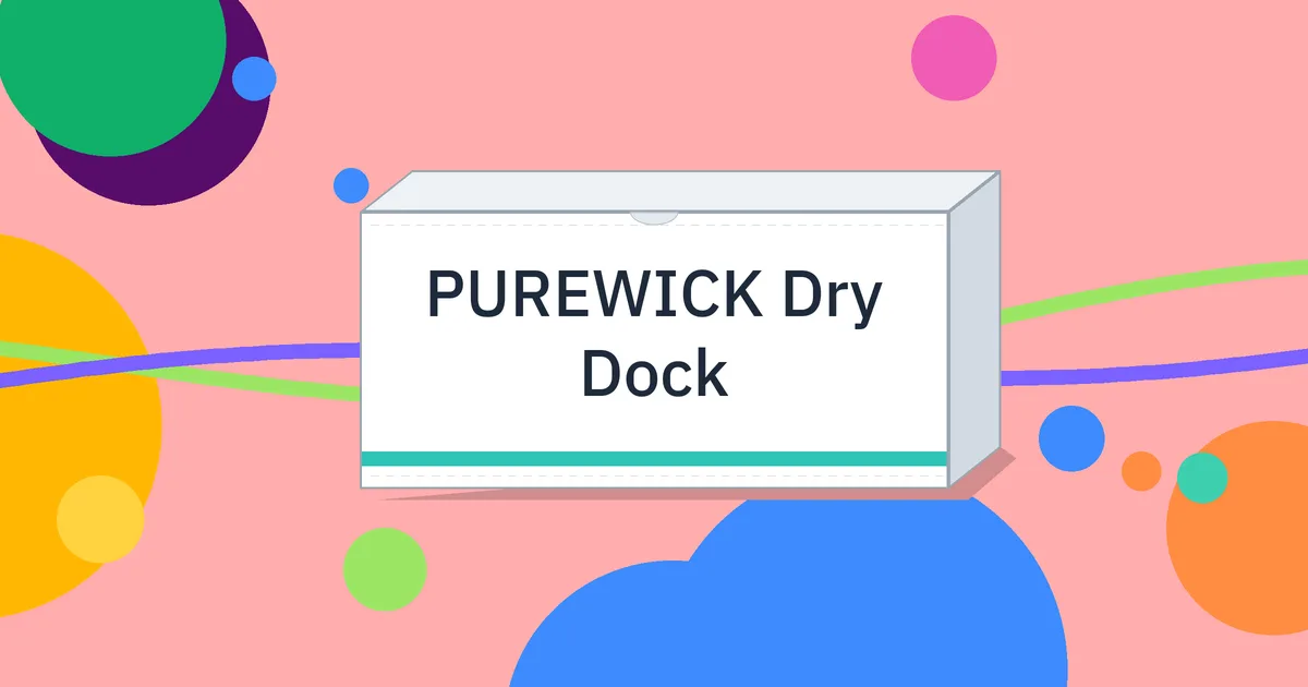 Symbolbild: Packung mit der Aufschrift PUREWICK Dry Dock (PZN 20594792) – Verfügbarkeit und Bezug in Apotheken in Frankfurt am Main