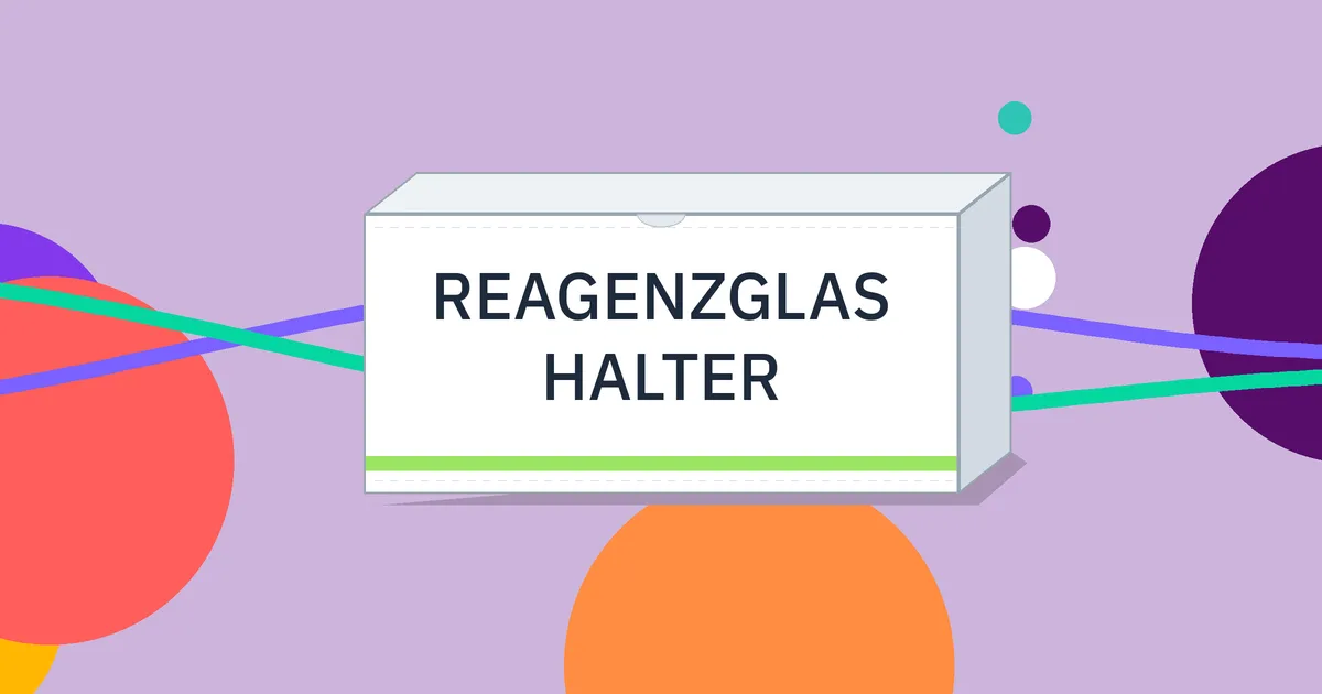 Symbolbild: Packung mit der Aufschrift REAGENZGLAS HALTER (PZN 04848856) – Verfügbarkeit und Bezug in Apotheken in Frankfurt am Main