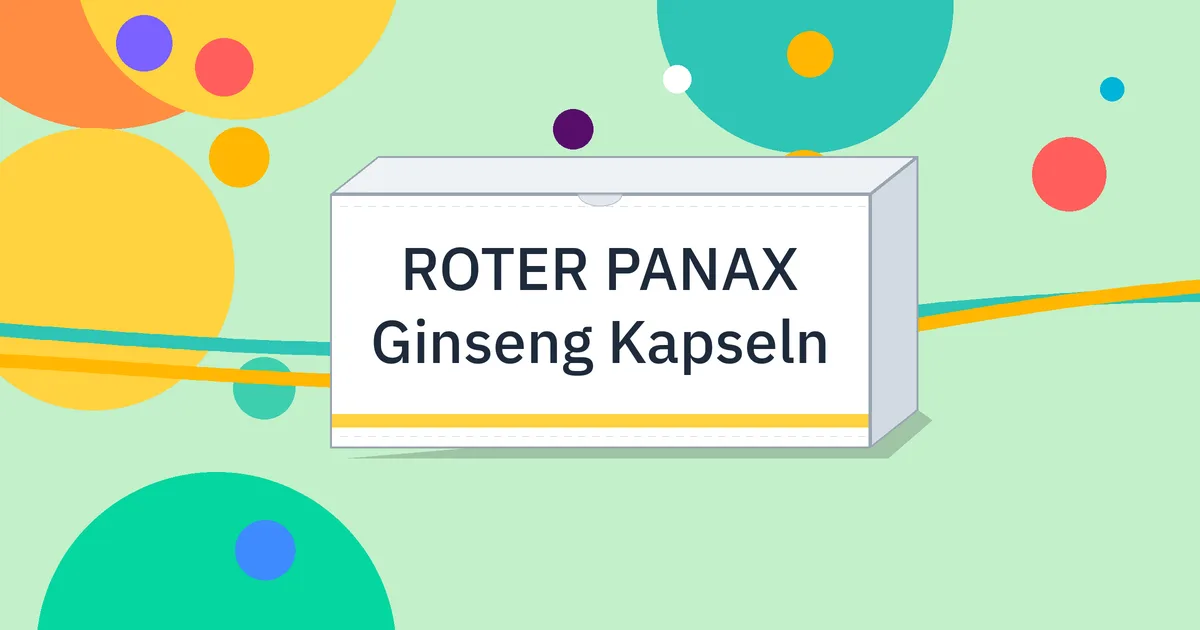 Symbolbild: Packung mit der Aufschrift ROTER PANAX Ginseng Kapseln (PZN 15231811) – Verfügbarkeit und Bezug in Apotheken in Frankfurt am Main