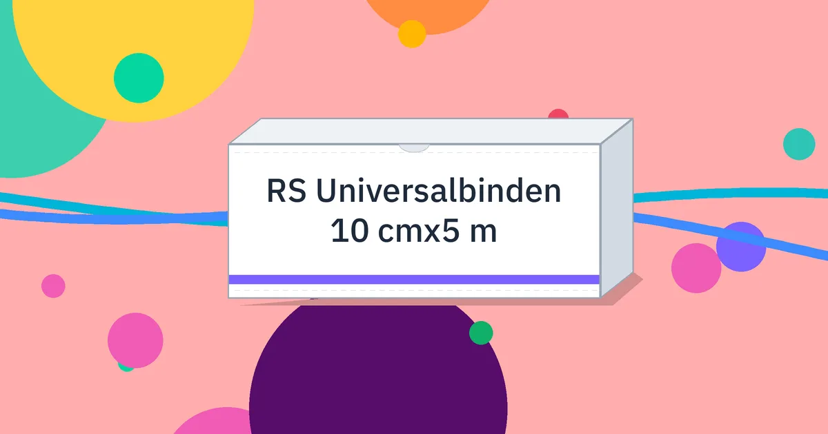 Symbolbild: Packung mit der Aufschrift RS Universalbinden 10 cmx5 m (PZN 02954784) – Verfügbarkeit und Bezug in Apotheken in Frankfurt am Main