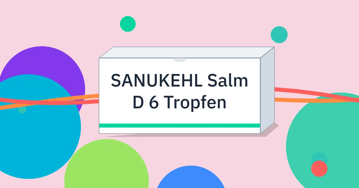 Symbolbild: Packung mit der Aufschrift SANUKEHL Salm D 6 Tropfen (PZN 07402977) – Verfügbarkeit und Bezug in Apotheken in Frankfurt am Main