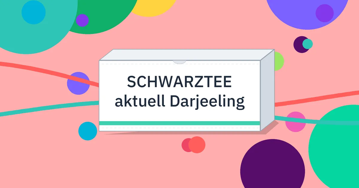 Symbolbild: Packung mit der Aufschrift SCHWARZTEE aktuell Darjeeling (PZN 06187028) – Verfügbarkeit und Bezug in Apotheken in Frankfurt am Main
