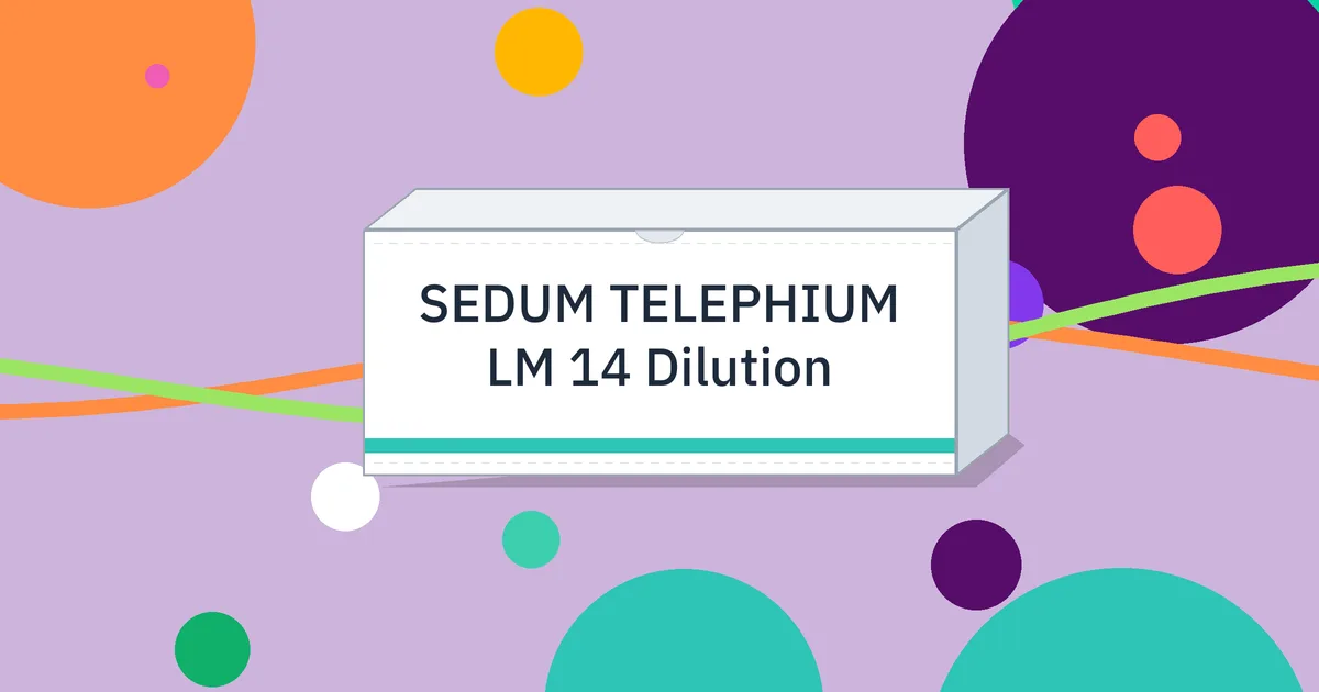 Symbolbild: Packung mit der Aufschrift SEDUM TELEPHIUM LM 14 Dilution (PZN 13693915) – Verfügbarkeit und Bezug in Apotheken in Frankfurt am Main