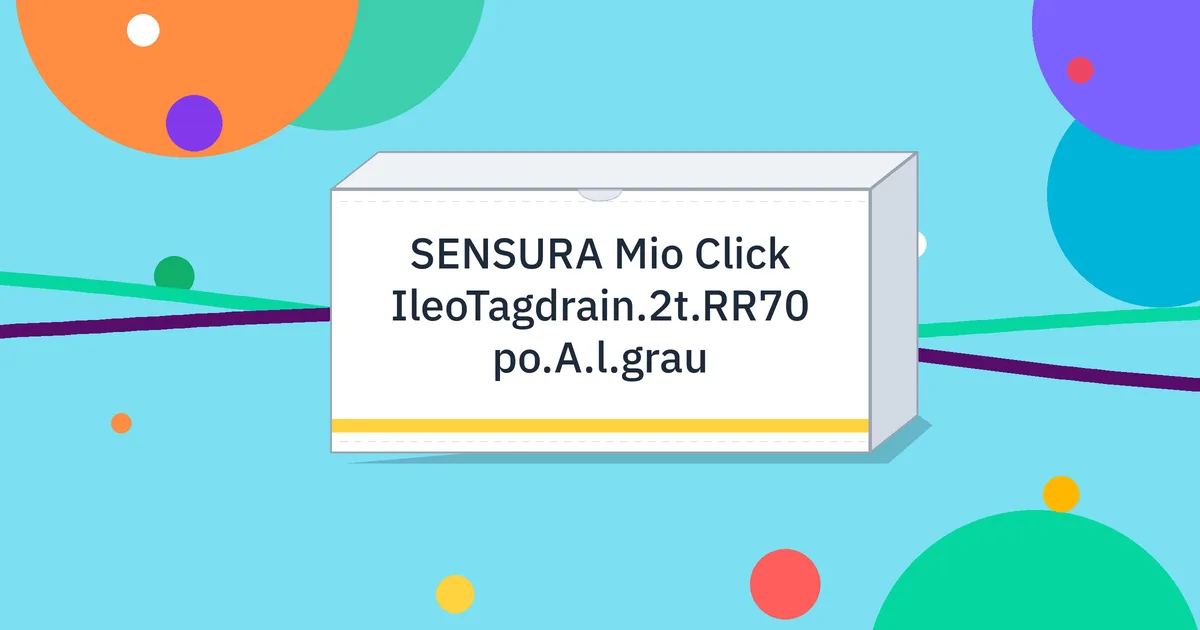 Symbolbild: Packung mit der Aufschrift SENSURA Mio Click IleoTagdrain.2t.RR70 po.A.l.grau (PZN 12615095) – Verfügbarkeit und Bezug in Apotheken in Frankfurt am Main