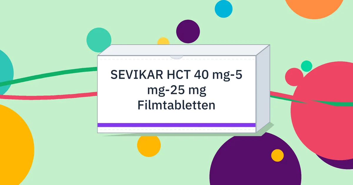 Symbolbild: Packung mit der Aufschrift SEVIKAR HCT 40 mg-5 mg-25 mg Filmtabletten (PZN 12729433) – Verfügbarkeit und Bezug in Apotheken in Frankfurt am Main