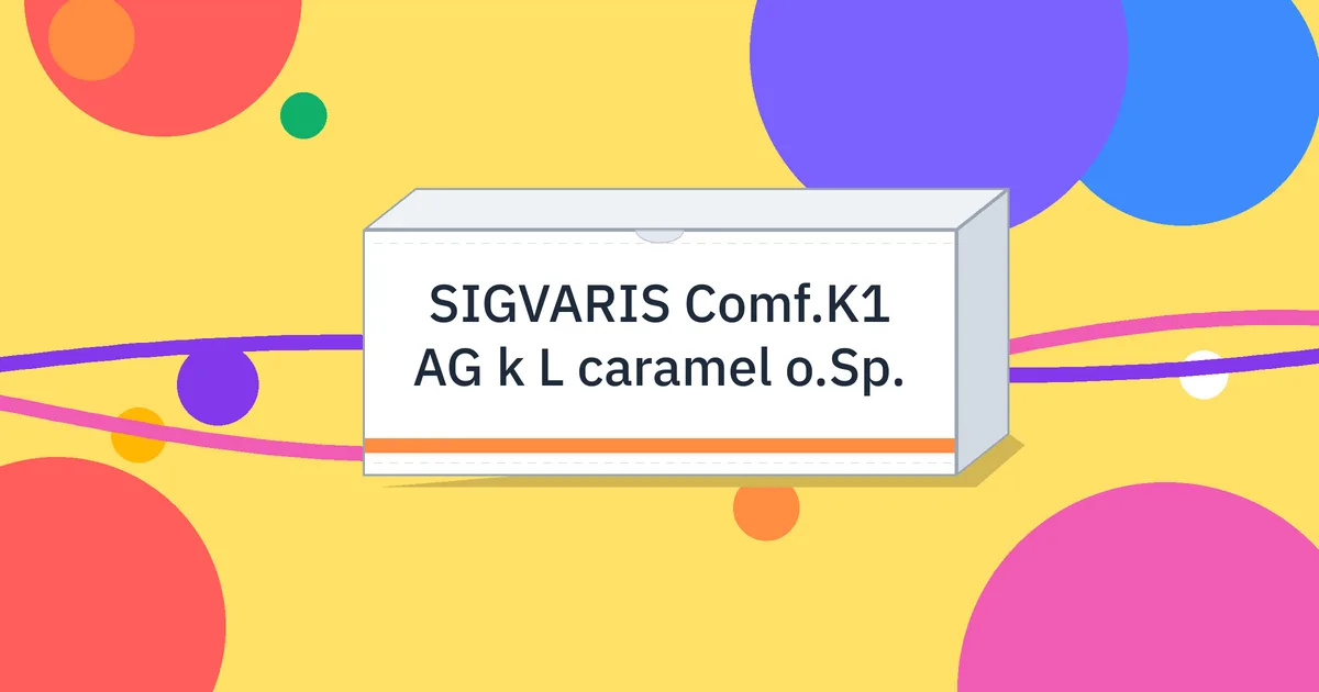 Symbolbild: Packung mit der Aufschrift SIGVARIS Comf.K1 AG k L caramel o.Sp. (PZN 17042391) – Verfügbarkeit und Bezug in Apotheken in Frankfurt am Main