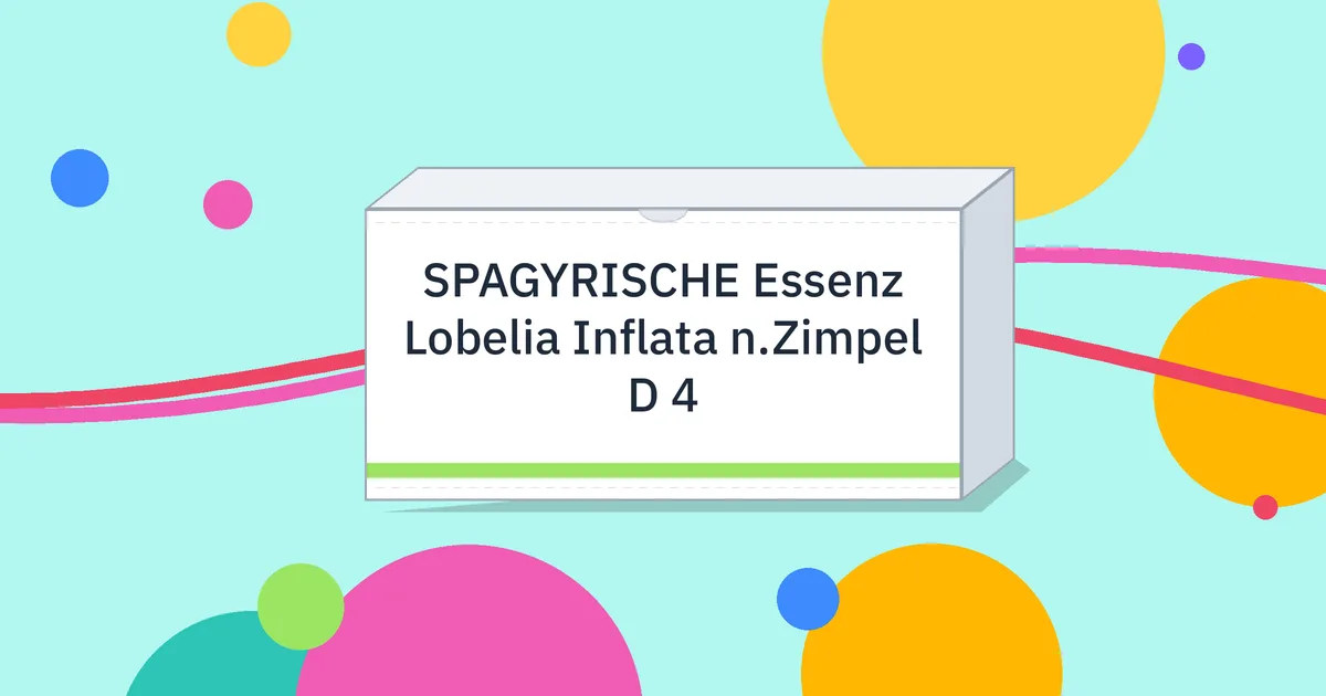 Symbolbild: Packung mit der Aufschrift SPAGYRISCHE Essenz Lobelia Inflata n.Zimpel D 4 (PZN 10553154) – Verfügbarkeit und Bezug in Apotheken in Frankfurt am Main