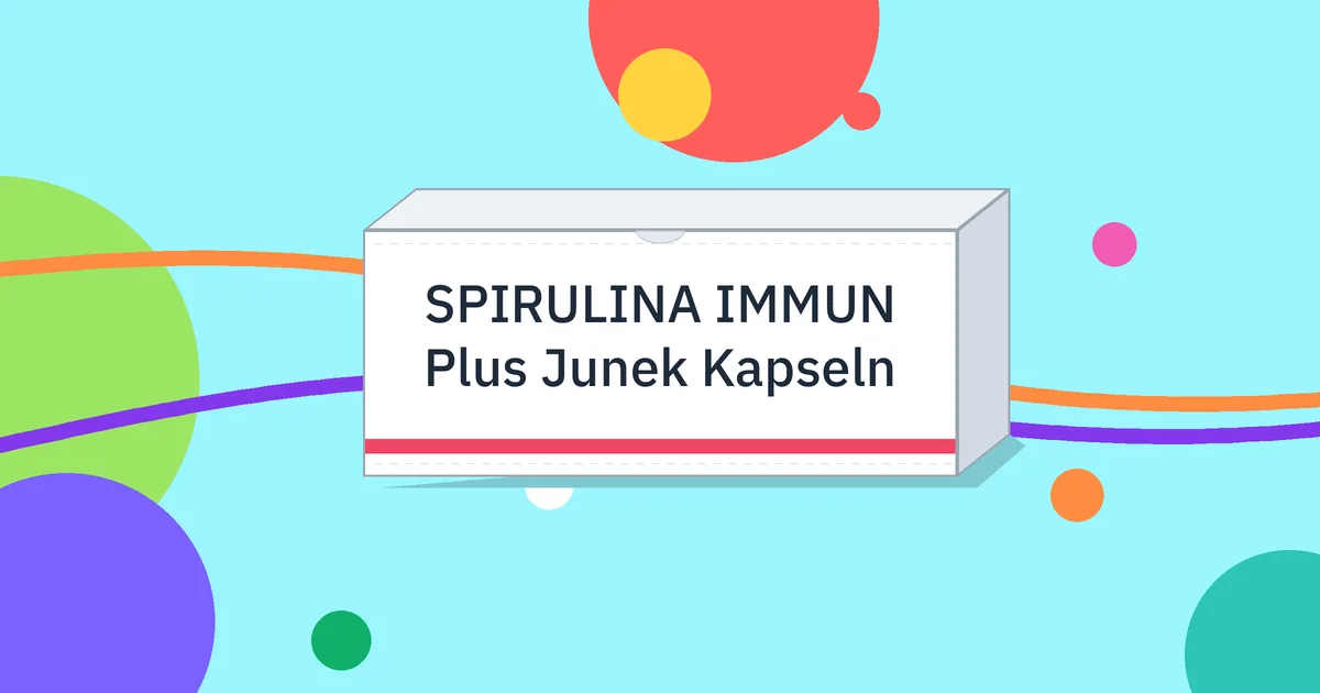 Symbolbild: Packung mit der Aufschrift SPIRULINA IMMUN Plus Junek Kapseln (PZN 20857470) – Verfügbarkeit und Bezug in Apotheken in Frankfurt am Main