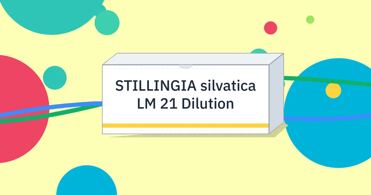 Symbolbild: Packung mit der Aufschrift STILLINGIA silvatica LM 21 Dilution (PZN 13201473) – Verfügbarkeit und Bezug in Apotheken in Frankfurt am Main