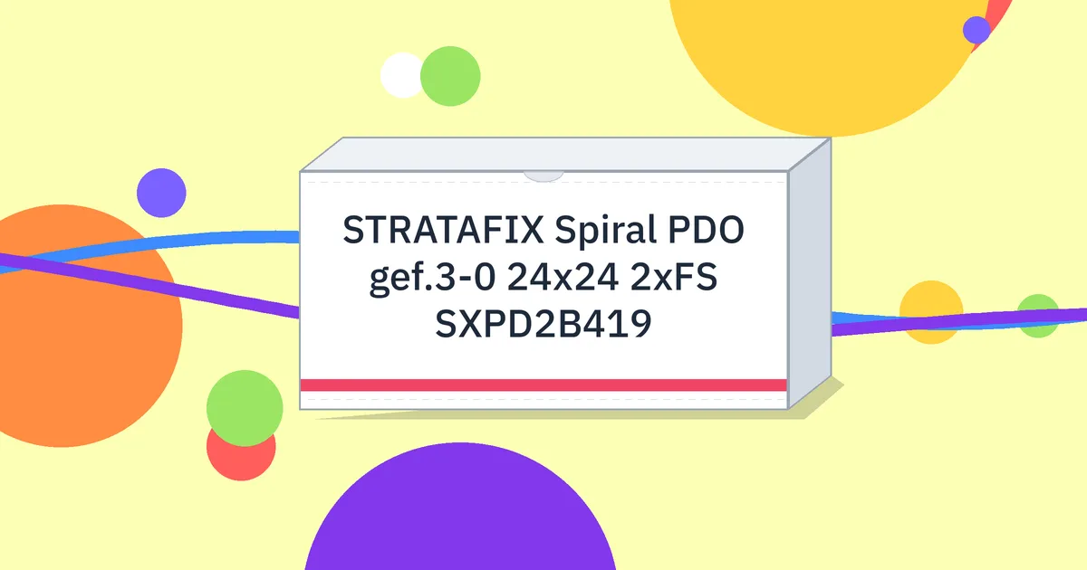 Symbolbild: Packung mit der Aufschrift STRATAFIX Spiral PDO gef.3-0 24x24 2xFS SXPD2B419 (PZN 20911175) – Verfügbarkeit und Bezug in Apotheken in Frankfurt am Main