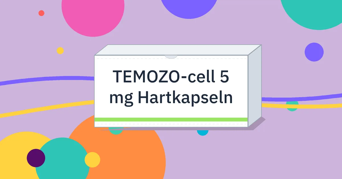 Symbolbild: Packung mit der Aufschrift TEMOZO-cell 5 mg Hartkapseln (PZN 06438045) – Verfügbarkeit und Bezug in Apotheken in Frankfurt am Main