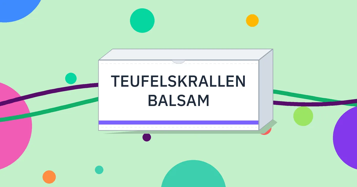Symbolbild: Packung mit der Aufschrift TEUFELSKRALLEN BALSAM (PZN 04132365) – Verfügbarkeit und Bezug in Apotheken in Frankfurt am Main