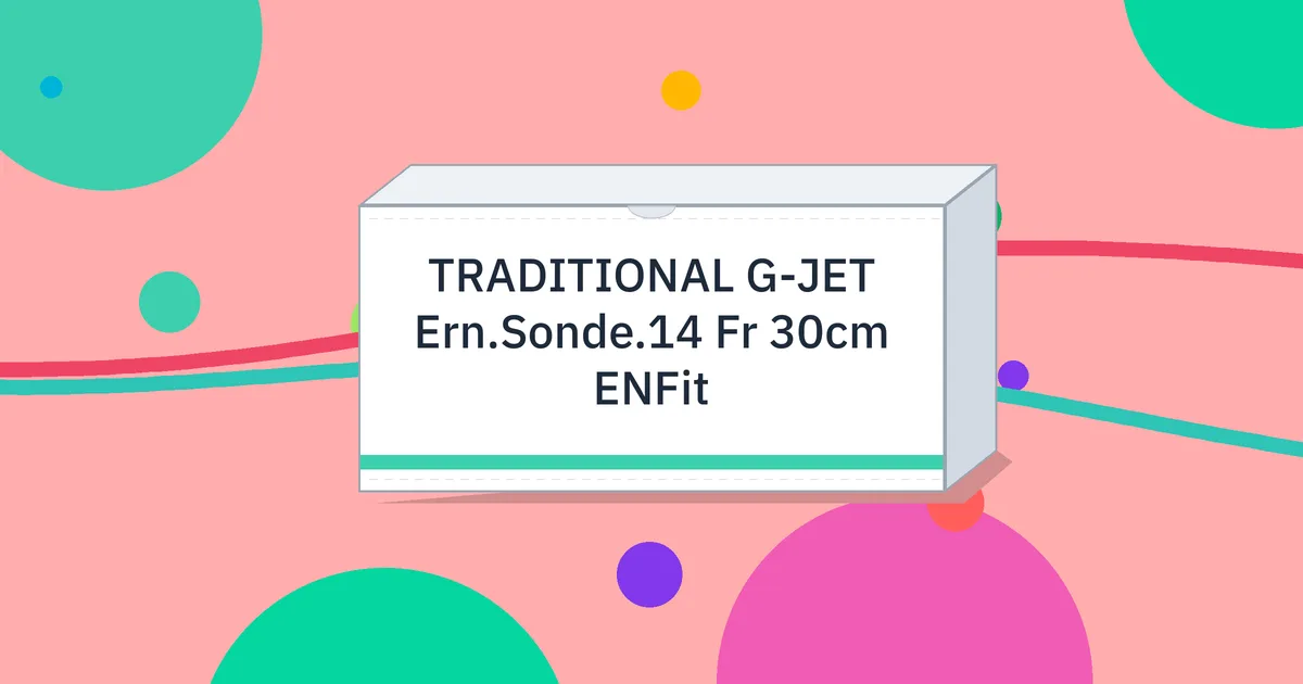 Symbolbild: Packung mit der Aufschrift TRADITIONAL G-JET Ern.Sonde.14 Fr 30cm ENFit (PZN 16803215) – Verfügbarkeit und Bezug in Apotheken in Frankfurt am Main