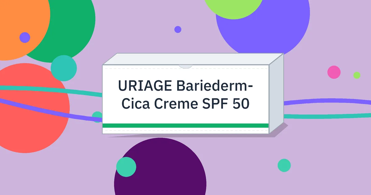 Symbolbild: Packung mit der Aufschrift URIAGE Bariederm-Cica Creme SPF 50 (PZN 17181342) – Verfügbarkeit und Bezug in Apotheken in Frankfurt am Main