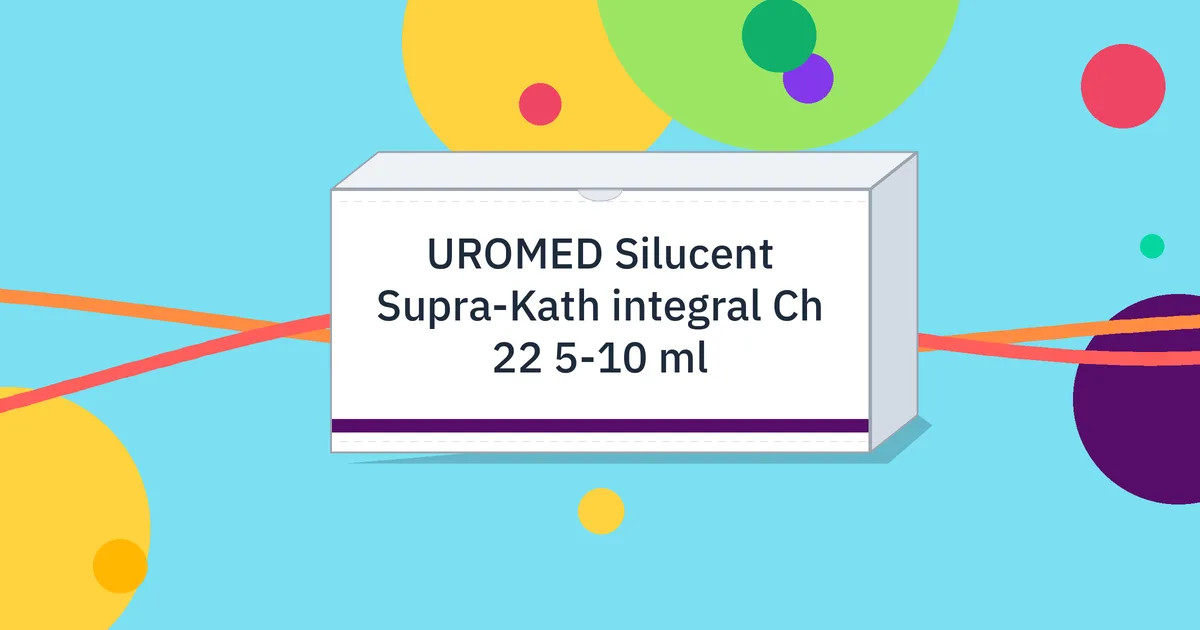 Symbolbild: Packung mit der Aufschrift UROMED Silucent Supra-Kath integral Ch 22 5-10 ml (PZN 10785953) – Verfügbarkeit und Bezug in Apotheken in Frankfurt am Main
