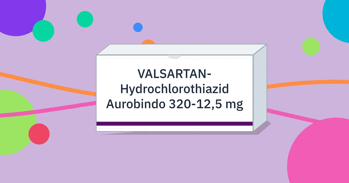 Symbolbild: Packung mit der Aufschrift VALSARTAN-Hydrochlorothiazid Aurobindo 320-12,5 mg (PZN 18428968) – Verfügbarkeit und Bezug in Apotheken in Frankfurt am Main