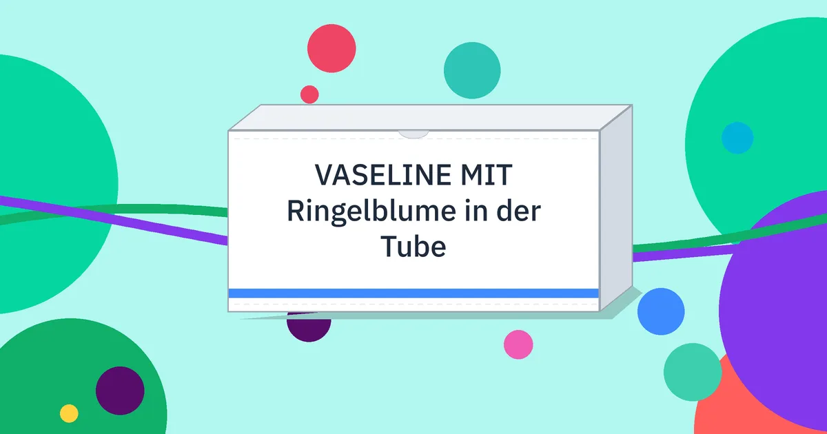 Symbolbild: Packung mit der Aufschrift VASELINE MIT Ringelblume in der Tube (PZN 16204302) – Verfügbarkeit und Bezug in Apotheken in Frankfurt am Main